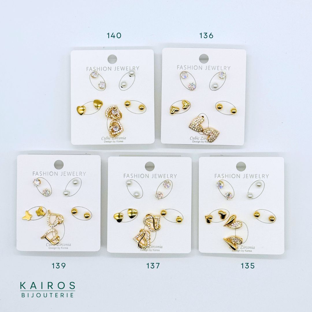 Set Bronce - Corazón - Kairos Bijouterie